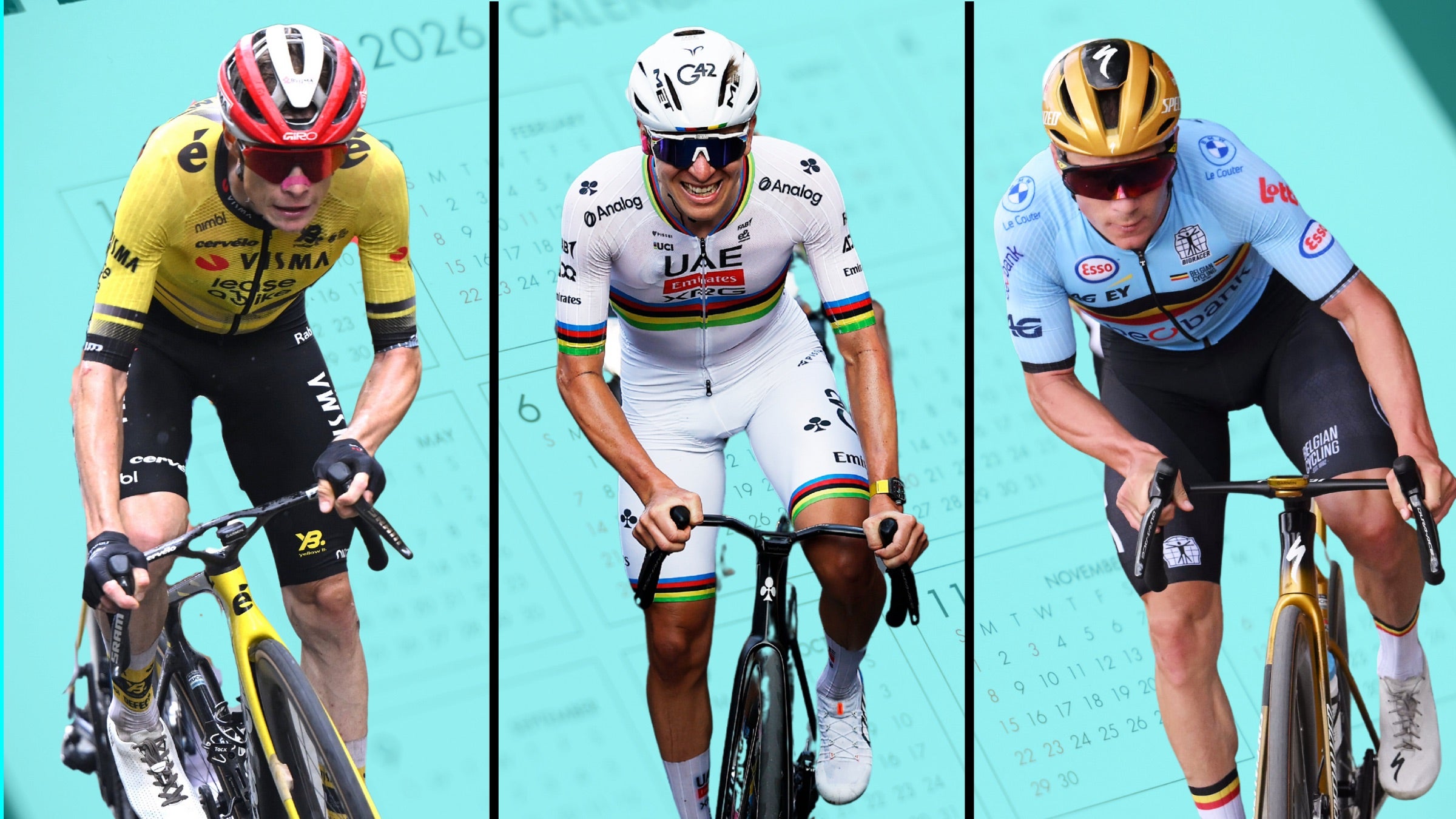 Pogačar, Vingegaard, Evenepoel: Expected Race Calendars 2026